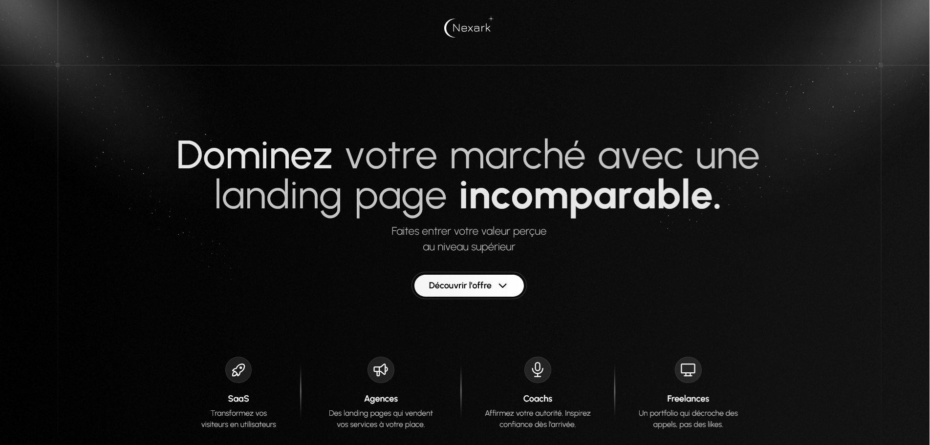 Nexark | High-Converting Landing Pages for SaaS Companies